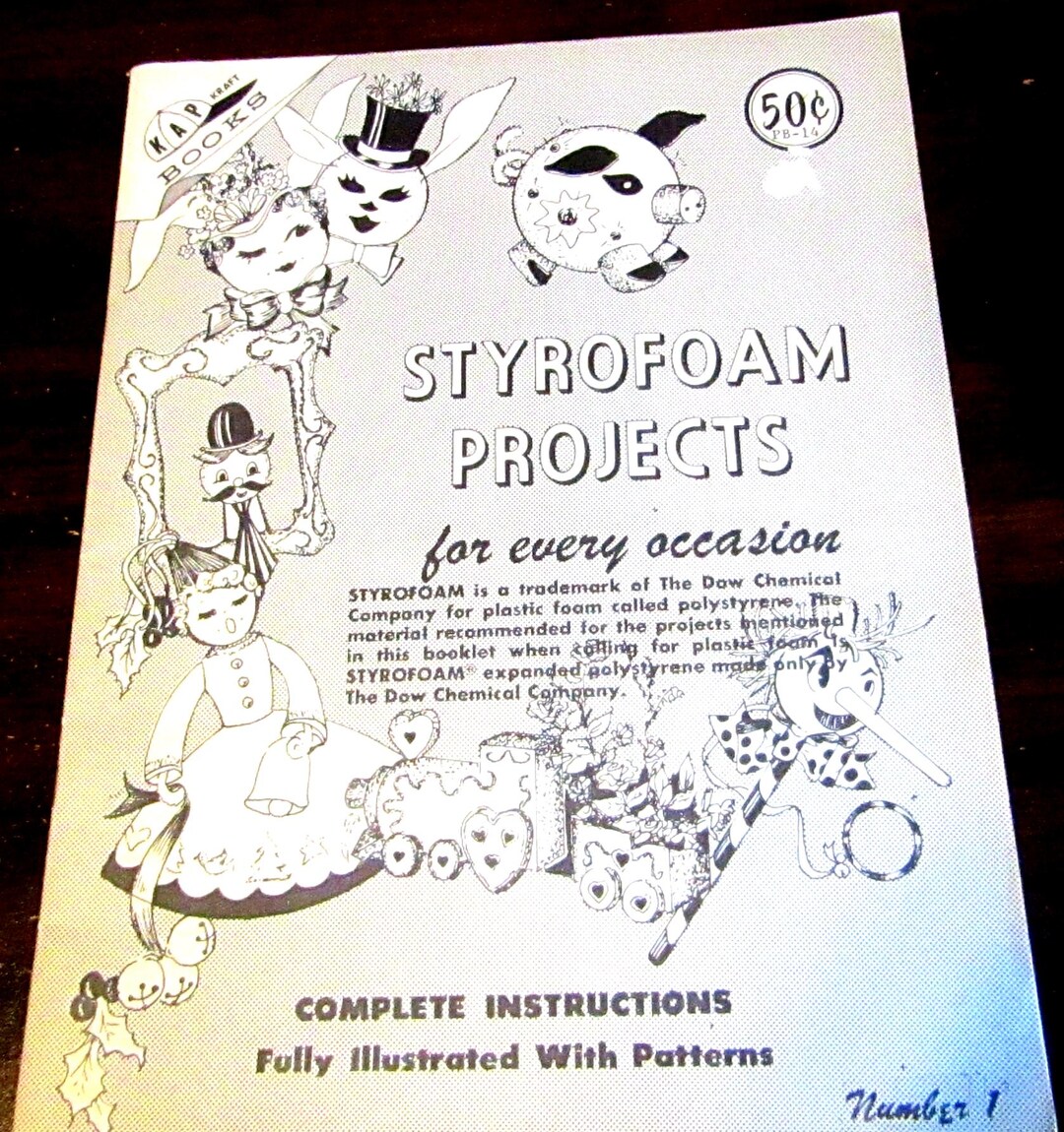 Vintage Styrofoam Projects for Every Occasion Booklet Number 1 - Etsy
