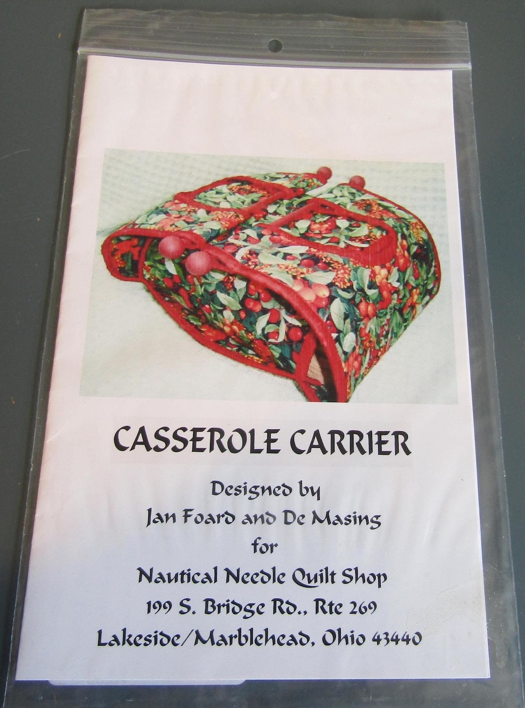 Quilted Casserole Carrier Pattern - Etsy