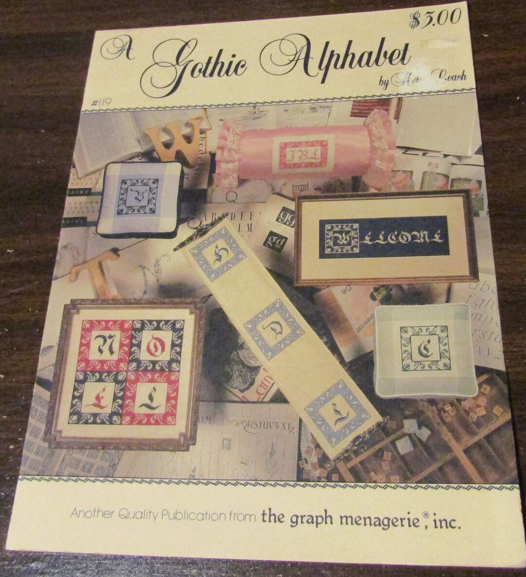 Vintage Cross Stitch Leaflet: A Gothic Alphabet - Etsy