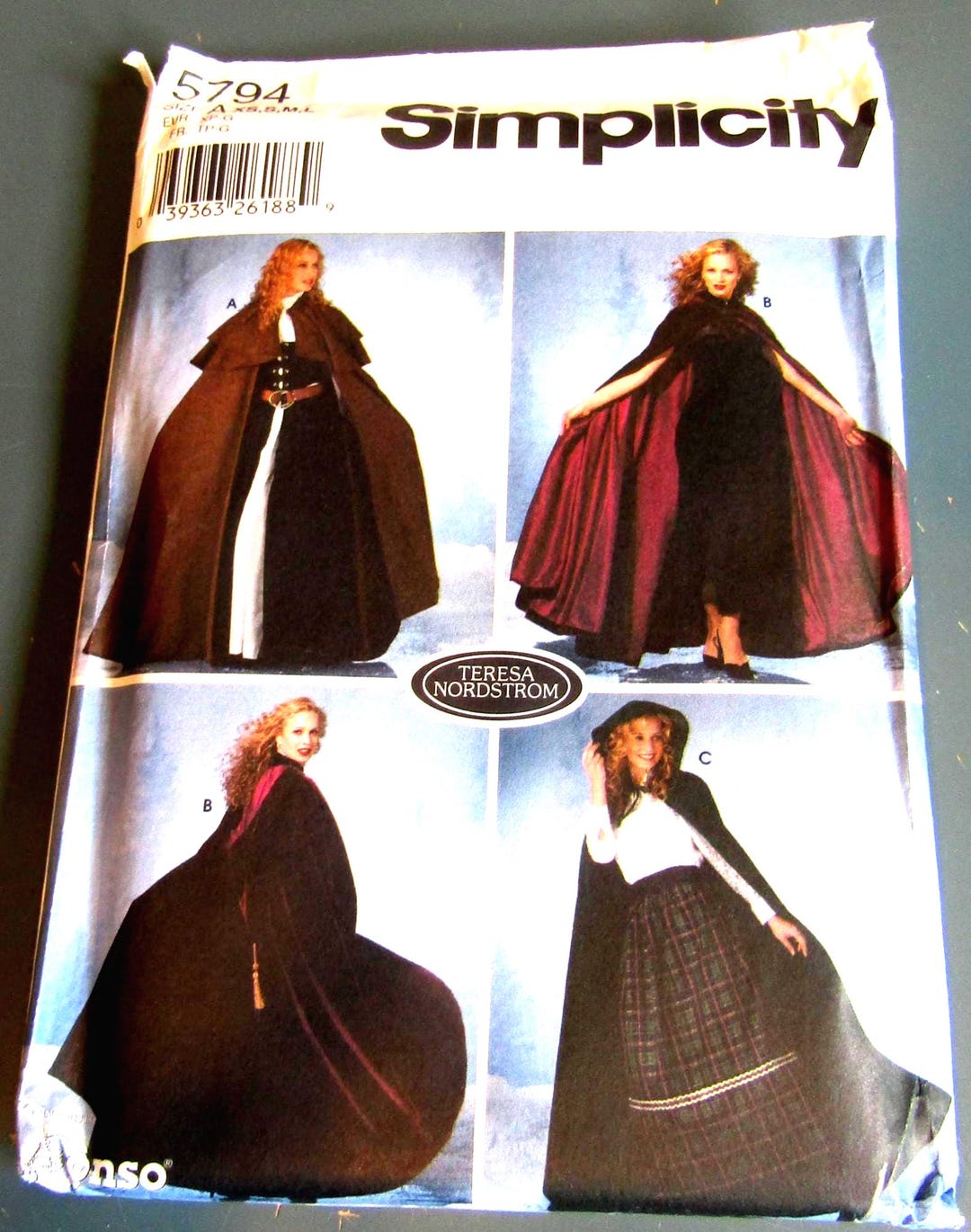 Uncut Vintage Misses' Capes Pattern Sizes XS- L - Etsy
