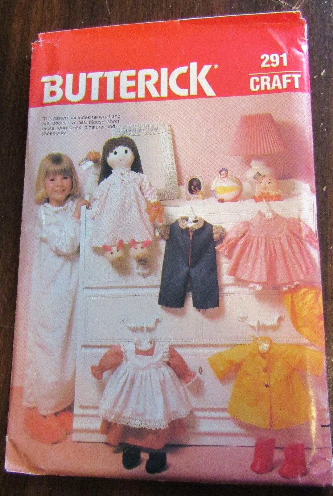 Uncut Vintage Doll Clothes Pattern 19 Inch - Etsy