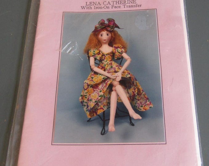 Uncut Vintage Barbara Willis Art Doll Pattern: Lena Catherine 19 Inch ...