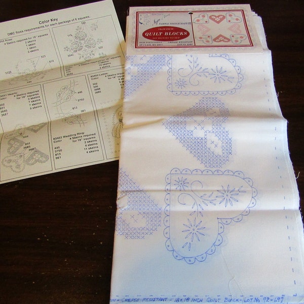 Stamped Quilt Blocks - Etsy