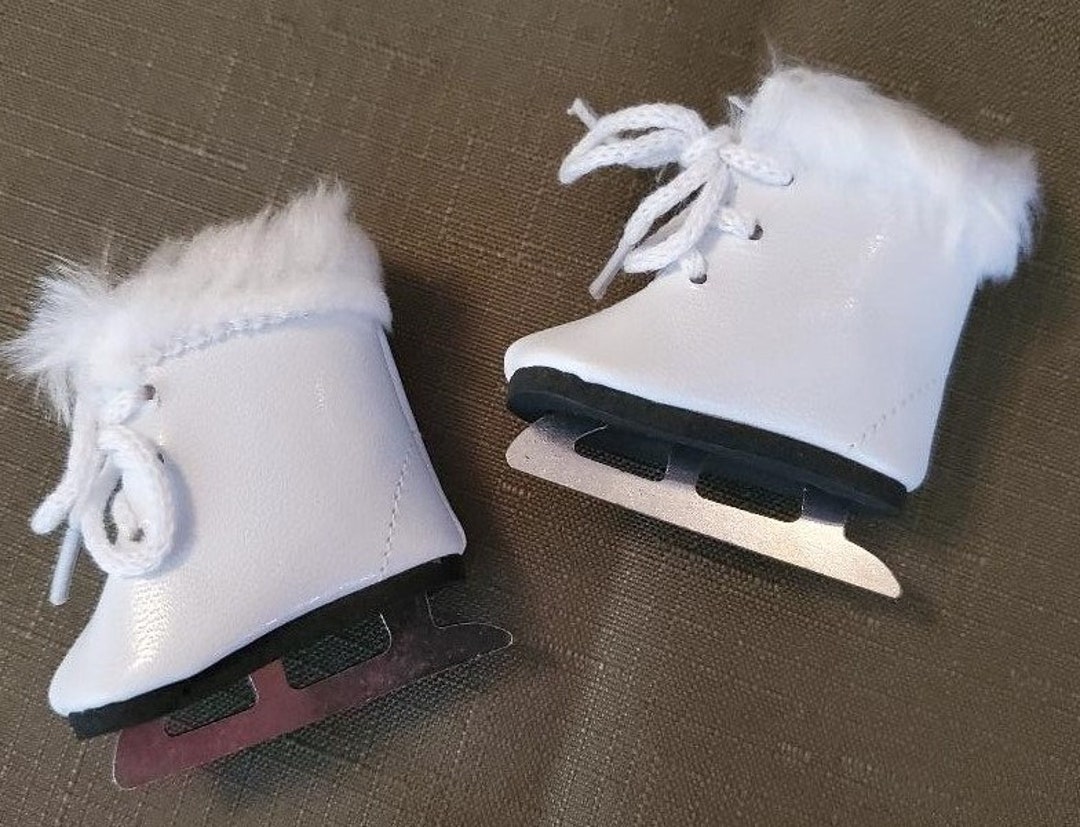 Small 14 Inch Doll Ice Skates: White - Etsy