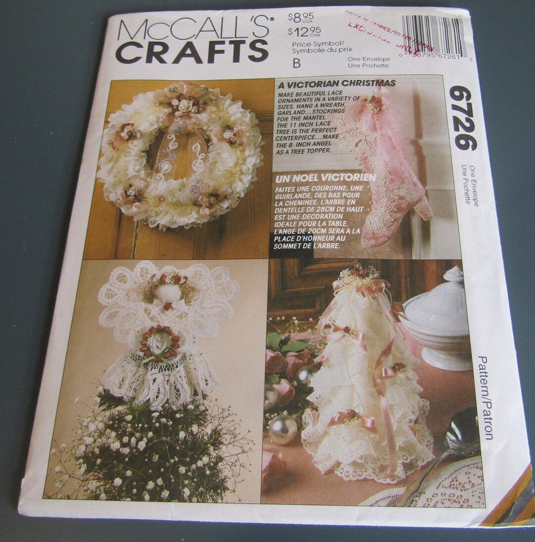 Uncut Vintage A Victorian Christmas Pattern - Etsy