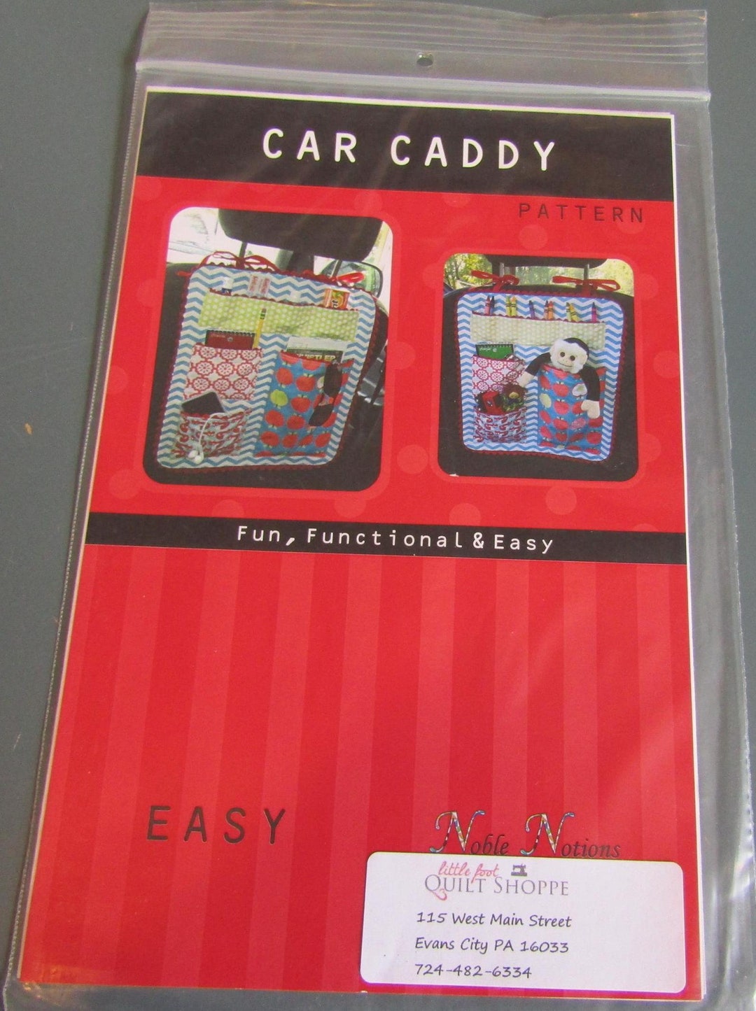 Car Caddy Pattern - Etsy