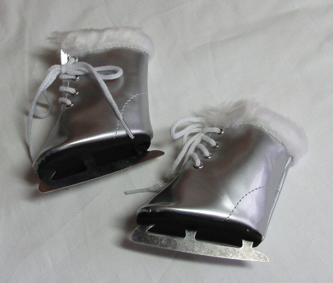 18 Doll Ice Skates: Silver - Etsy