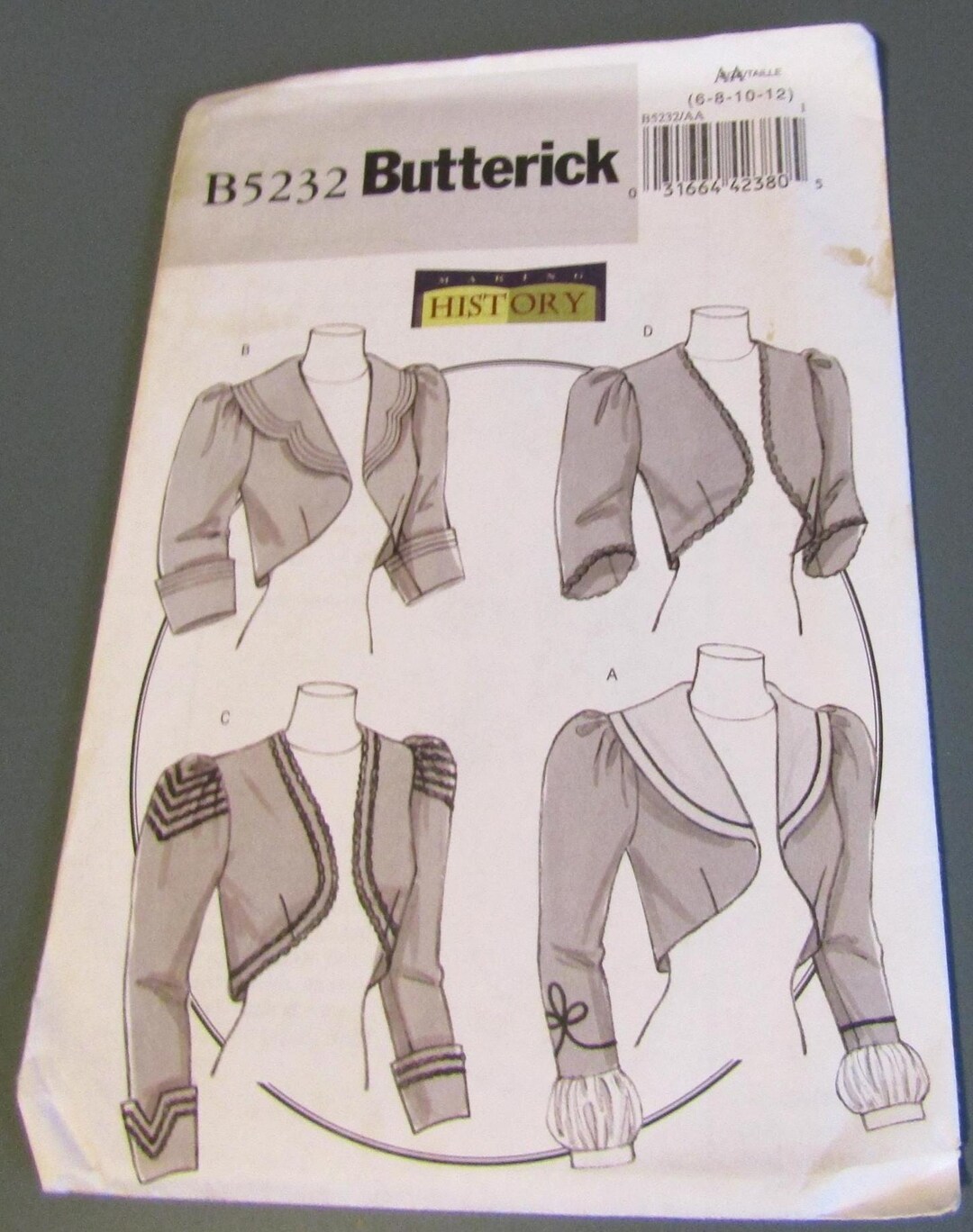 Uncut Misses' Victorian Jacket Pattern Sizes 6-12 - Etsy