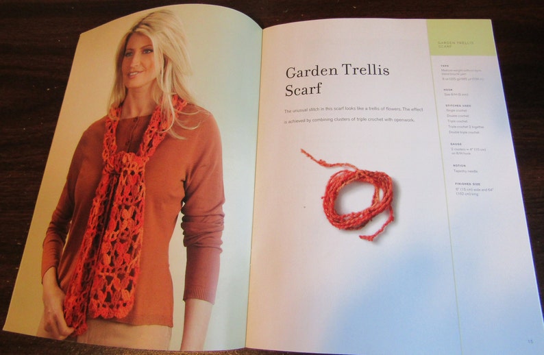 Crochet Fashion Scarves Book - Etsy