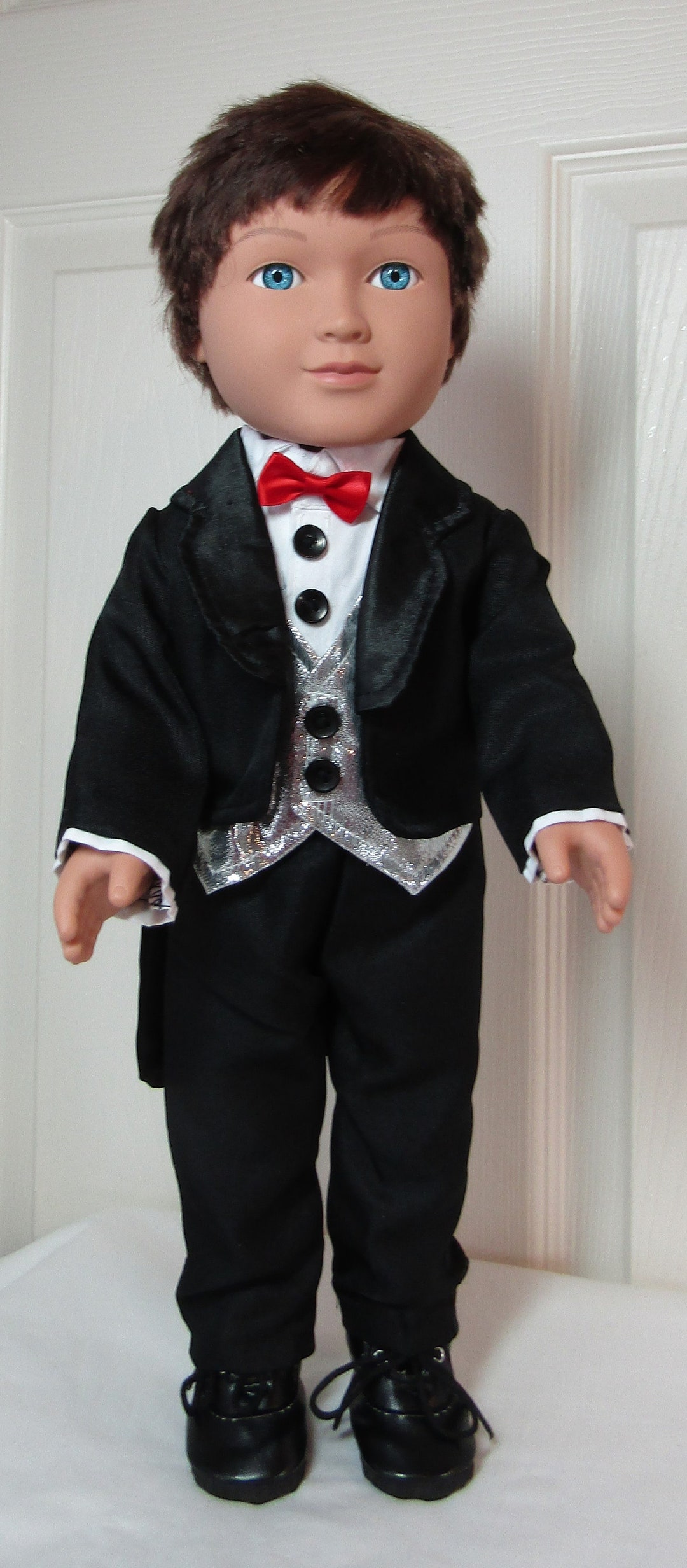 18 Doll 2 Pc Tuxedo: Black & Silver - Etsy