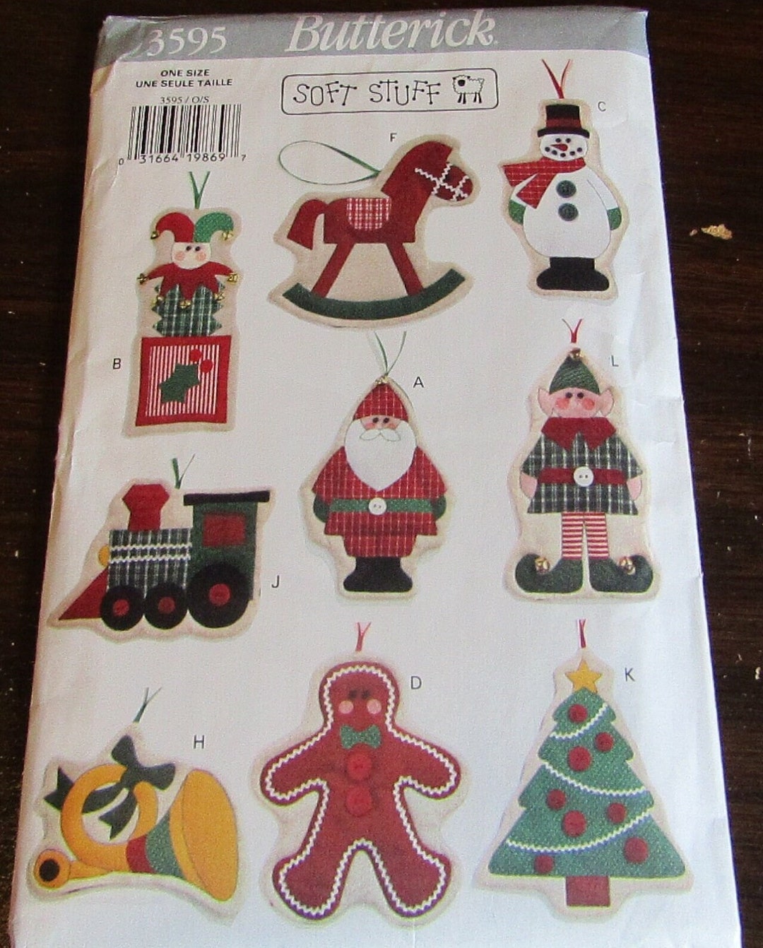 Uncut Vintage Christmas Ornaments Pattern - Etsy