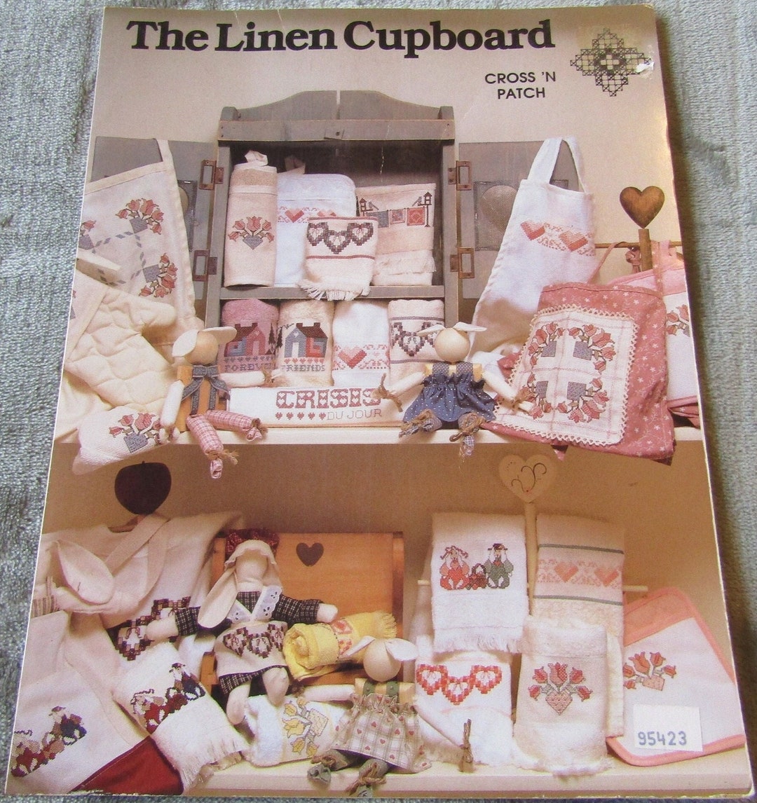Vintage Cross Stitch Leaflet: the Linen Cupboard - Etsy
