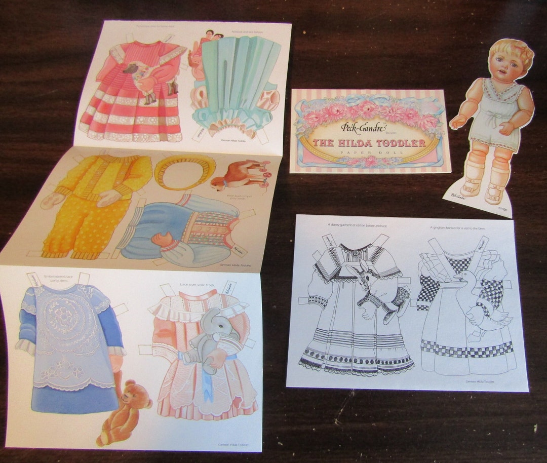 Uncut Vintage Peck-gandre Paper Doll: the Hilda Toddler - Etsy