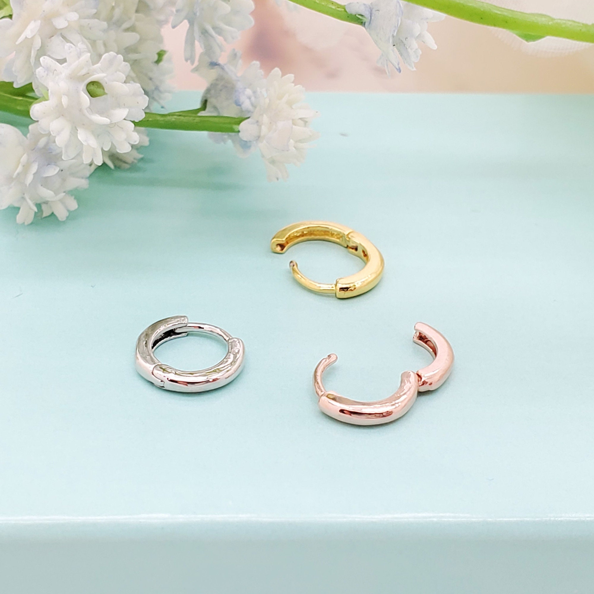 20G Plain Hoop One Touch, Clicker Earring, Cartilage Conch Helix ...