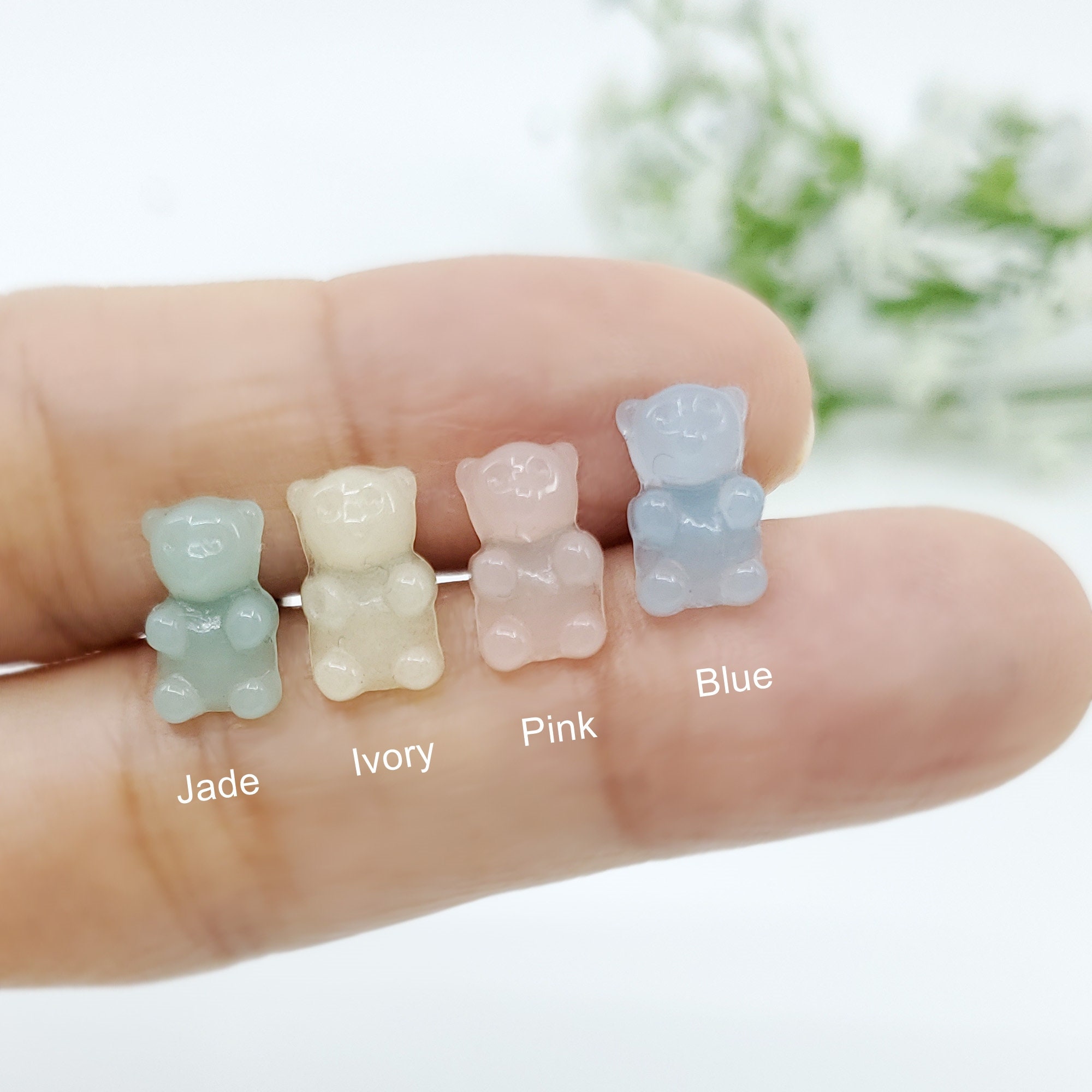 16G Pastel Color Gummy Bear Surgical Steel Stud Piercing - Etsy