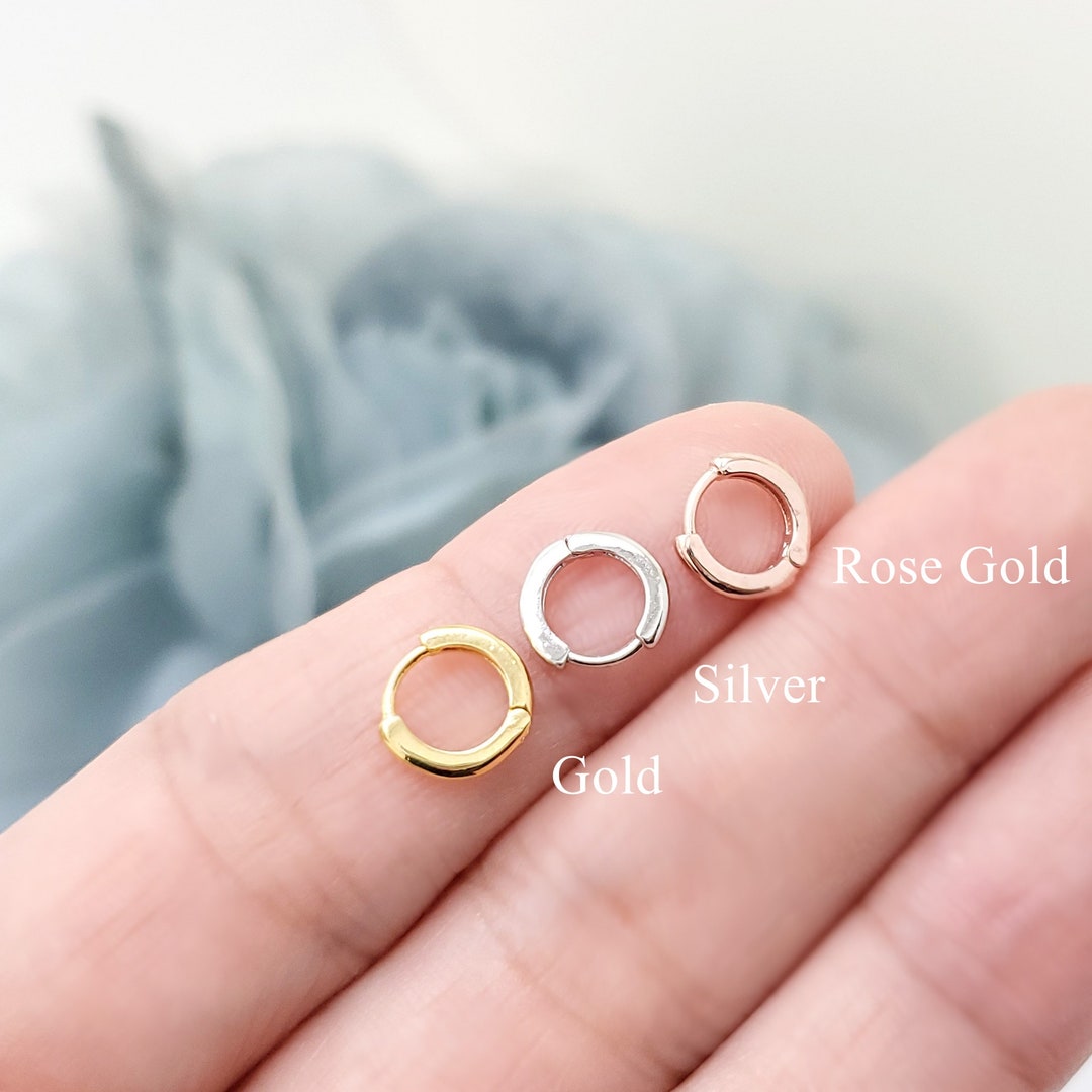 20G Plain Hoop One Touch, Clicker Earring, Cartilage Conch Helix ...