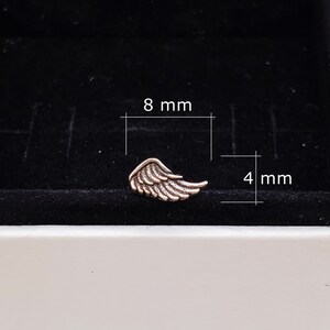 16G Tiny Wing Cartilage Piercing, Surgical Steel Conch Helix Earring - Etsy