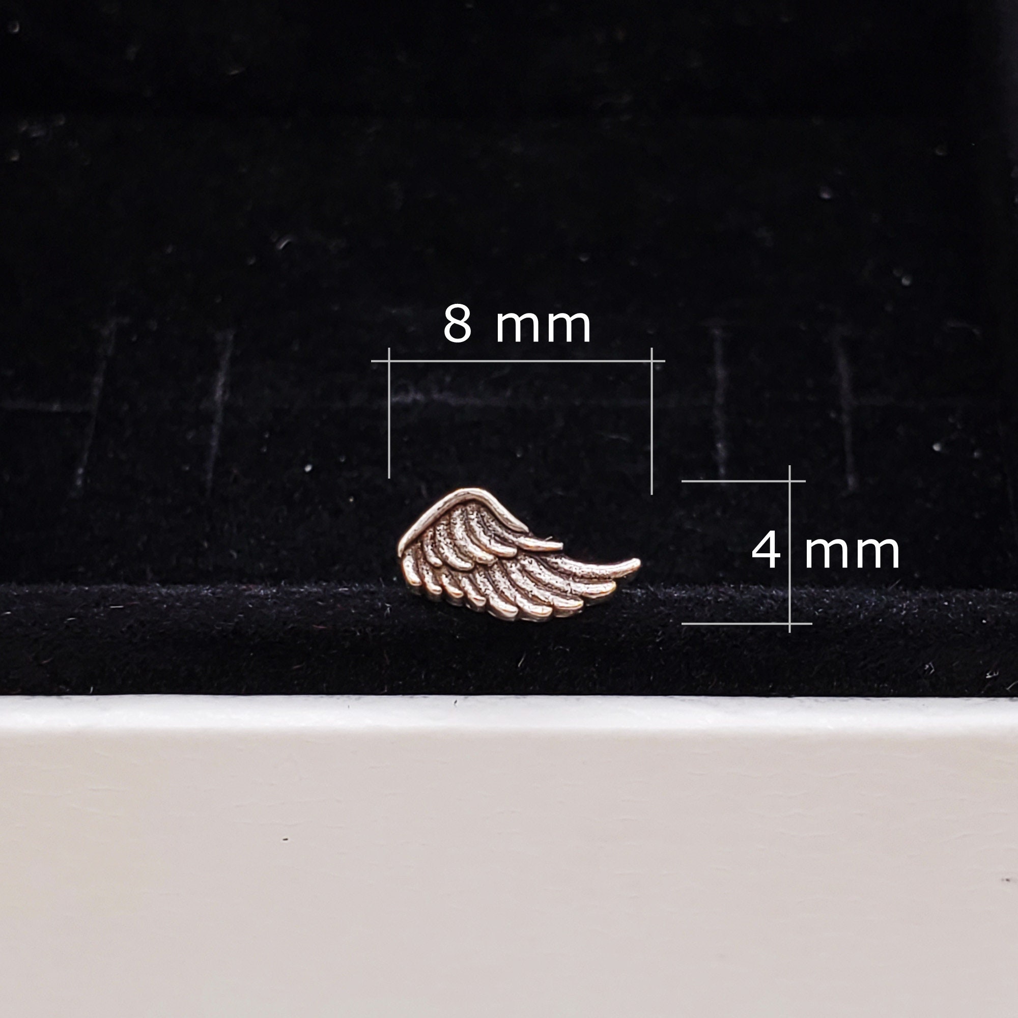 16G Tiny Wing Cartilage Piercing, Surgical Steel Conch Helix Earring - Etsy