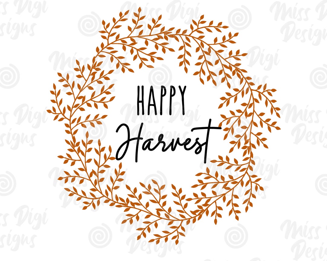 Happy Harvest Fall Printable - Etsy