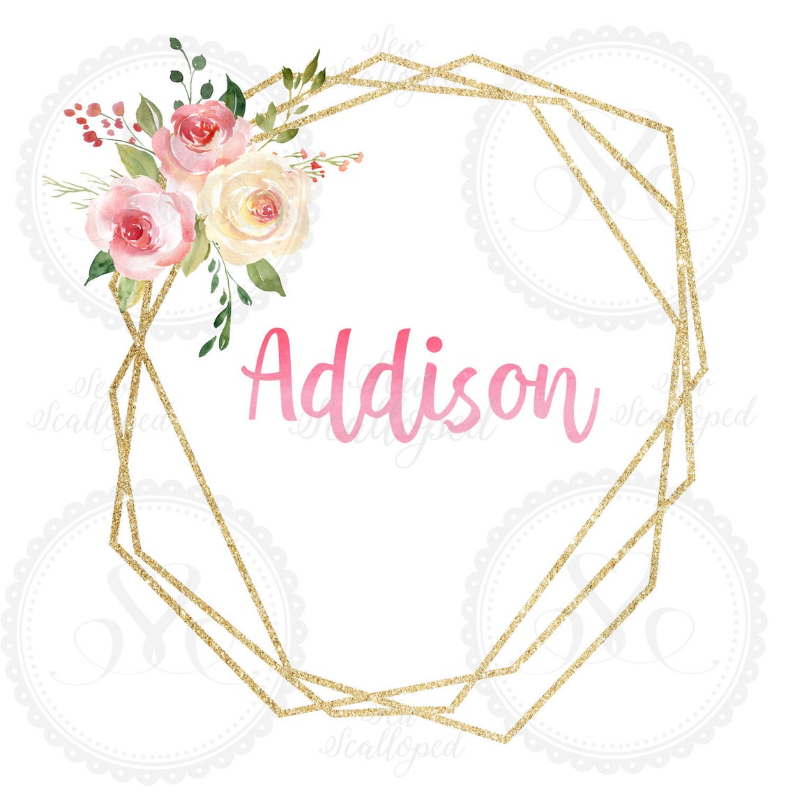 Baby Name Card-addison - Etsy
