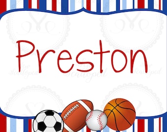 Baby Boy Name Card | Etsy