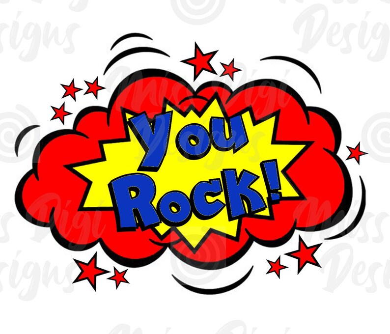 You Rock Printable-teachers-friends-colleagues-thank You - Etsy