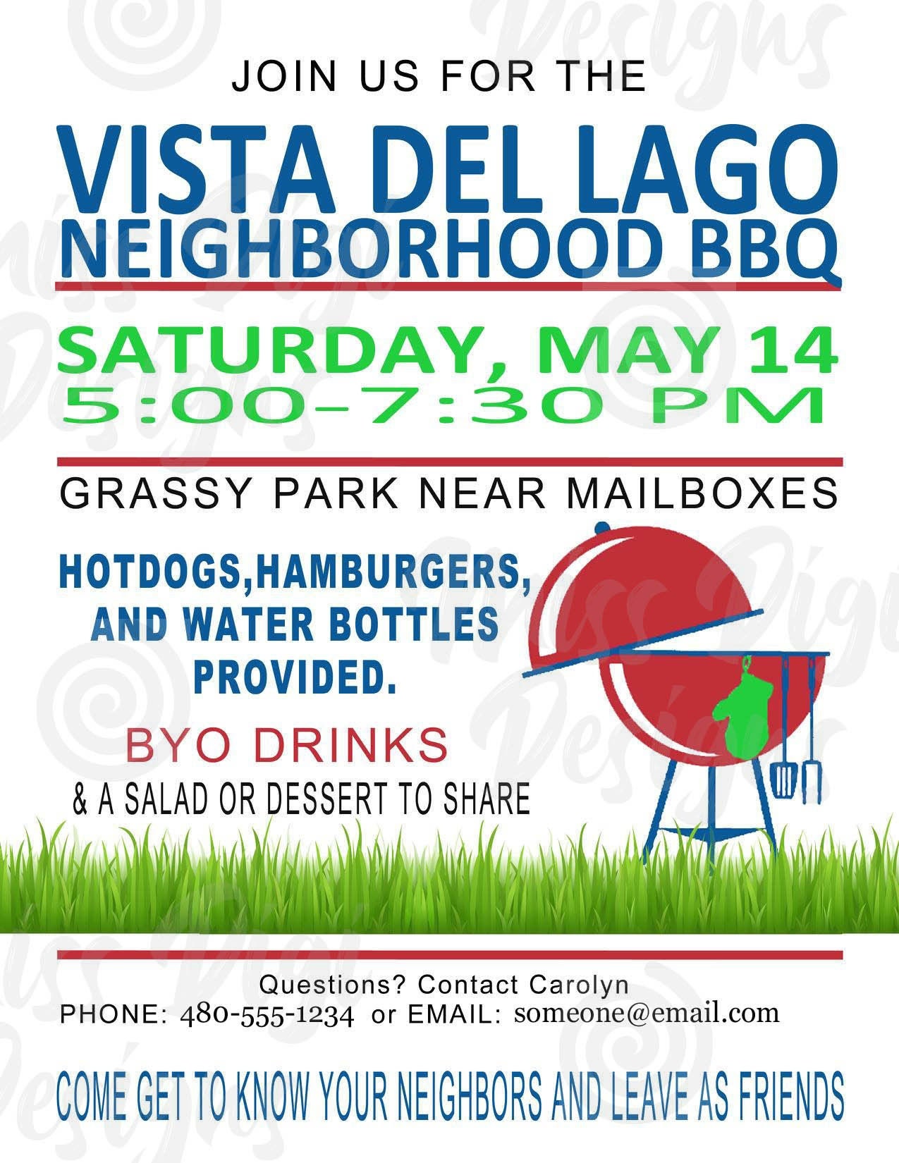BBQ Party Printable BBQ Flier Cook Out Party Happy - Etsy