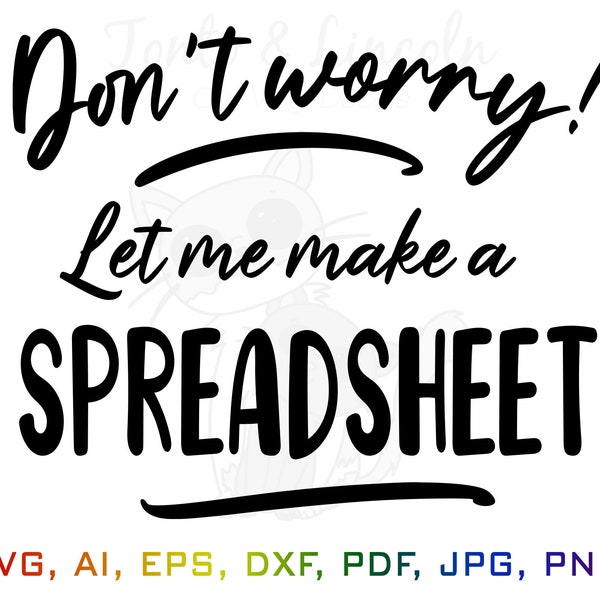 Spreadsheet Svg - Etsy