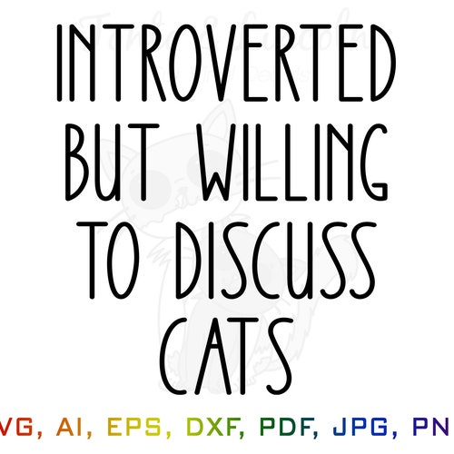Introverted but Willing to Discuss Cats T-shirt Unisex Funny - Etsy