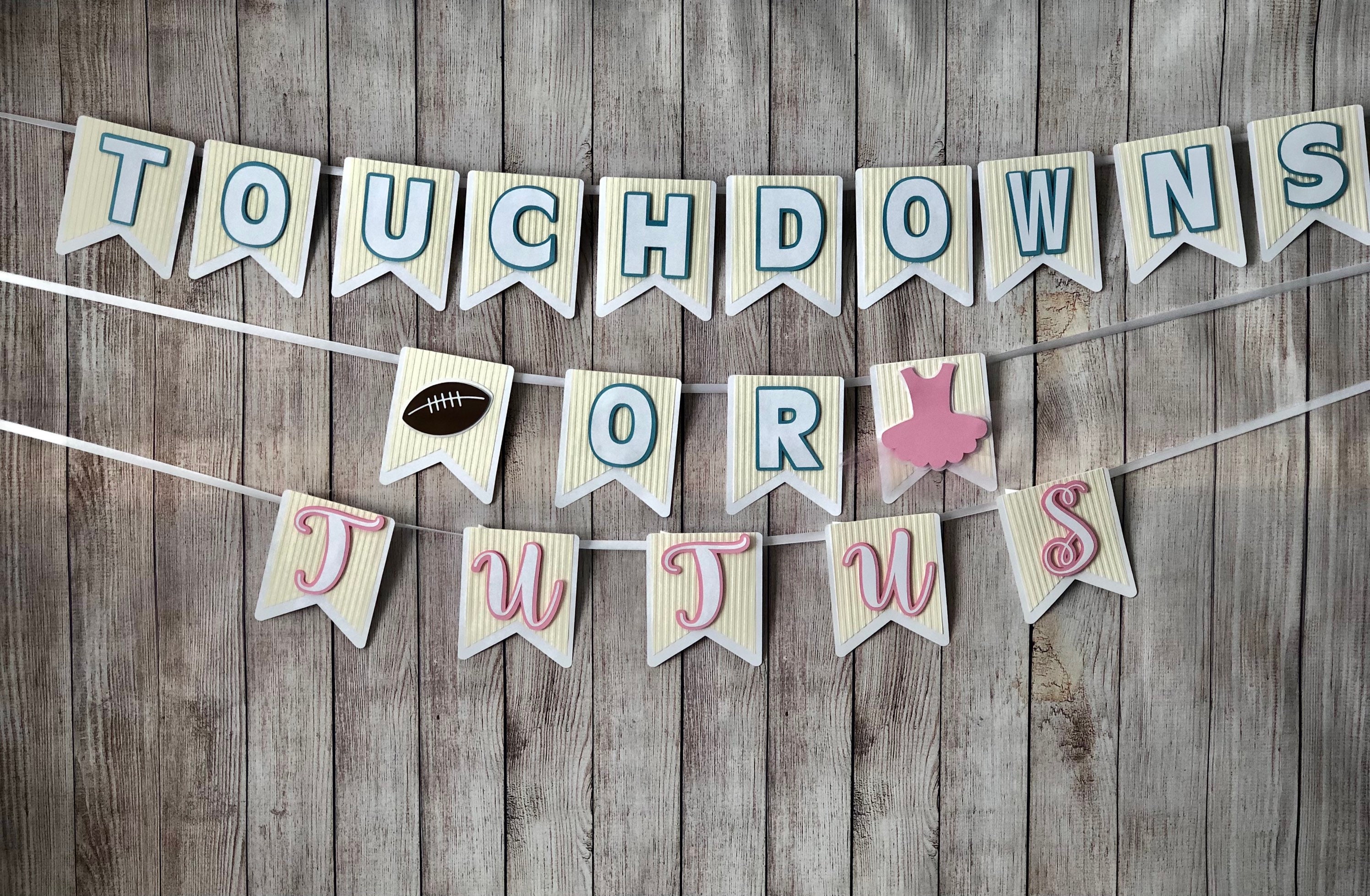 Touchdowns or Tutus Gender Reveal Touchdowns or Tutus - Etsy