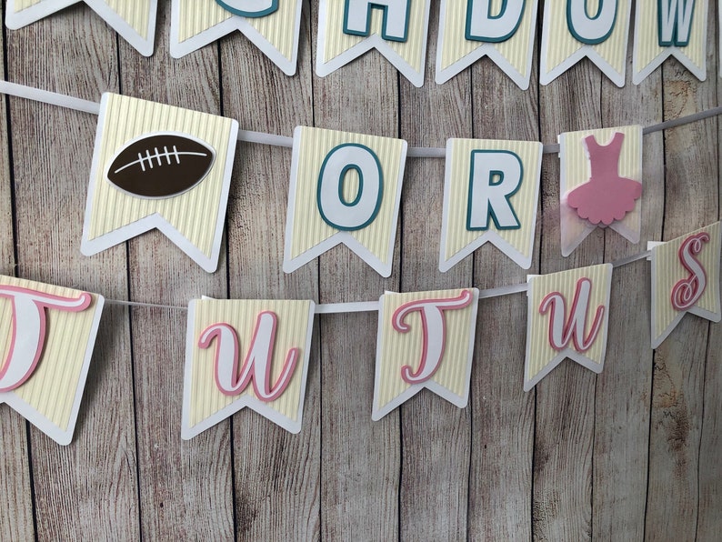Touchdowns or Tutus Gender Reveal Touchdowns or Tutus - Etsy
