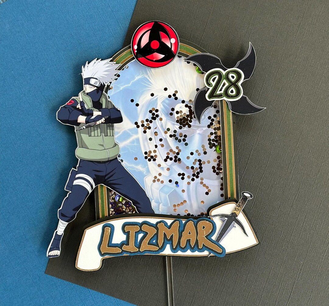 Ninja Cake Topper Martial Arts Birthday Decor, Shaker Cake Topper Anime ...