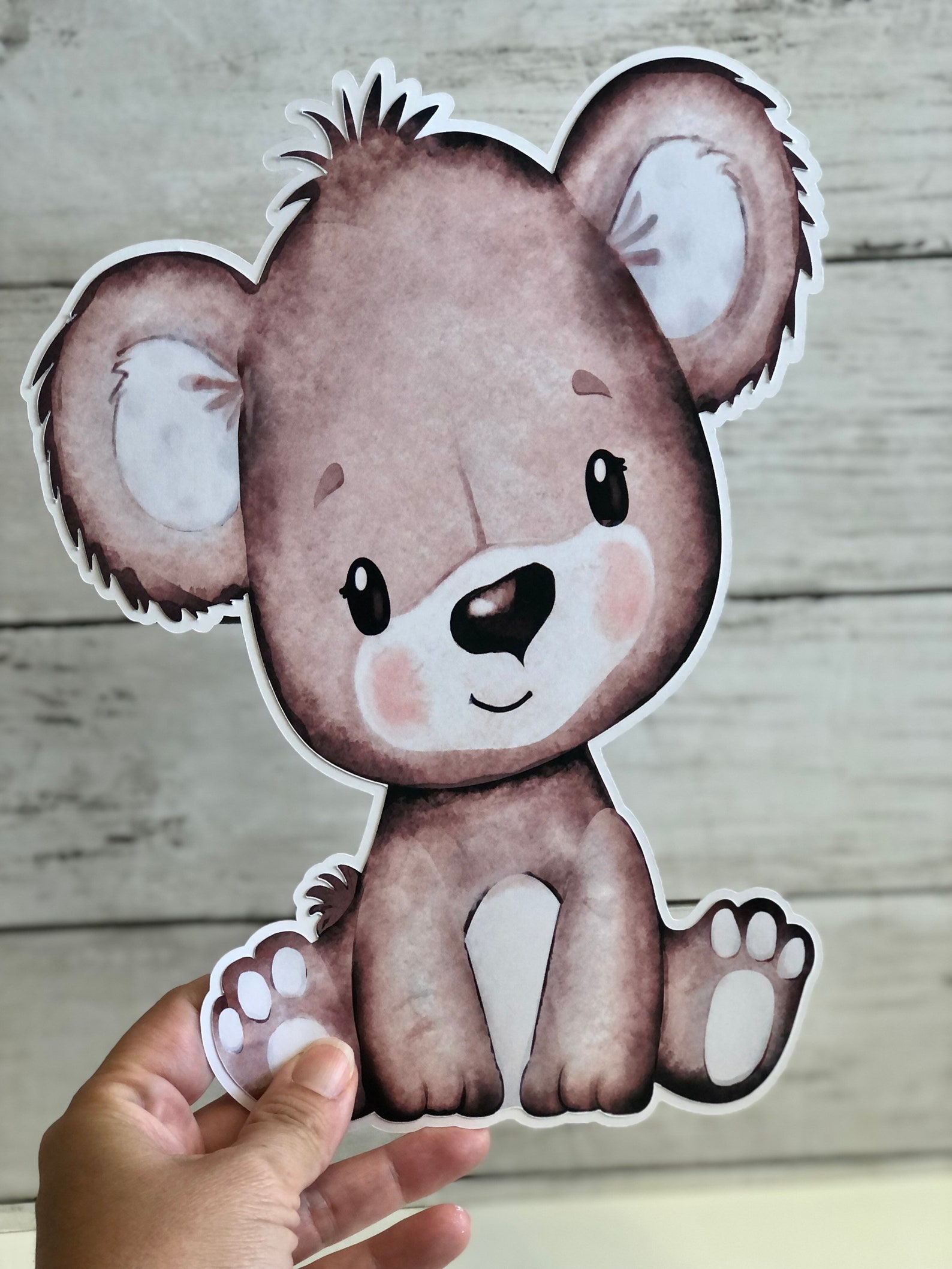 Teddy Bear CUT OUTS Baby Shower Decorations Gender Reveal | Etsy