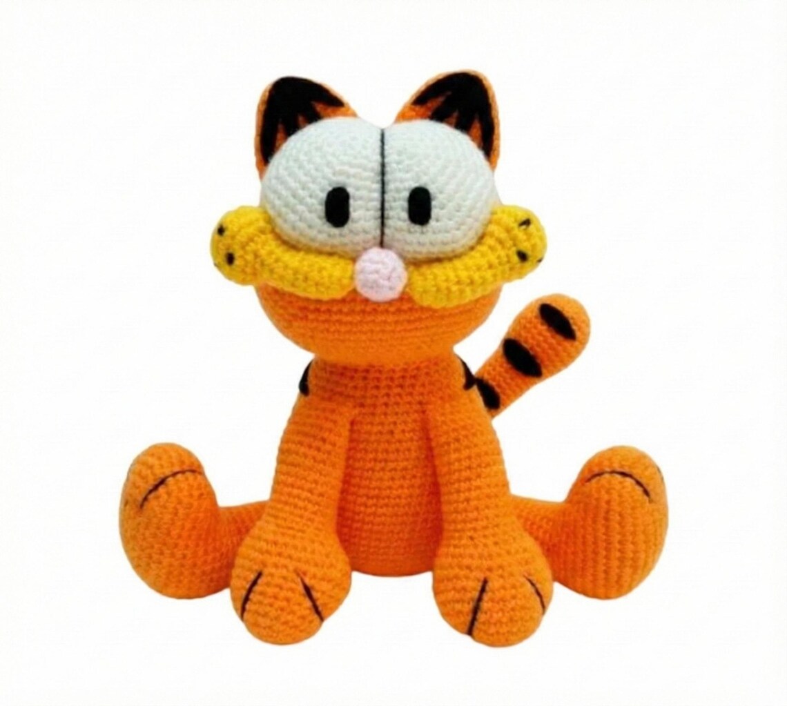 Orange Cat Amigurumi Crochet Pattern PDF – Sitting Cat Toy, Instant ...