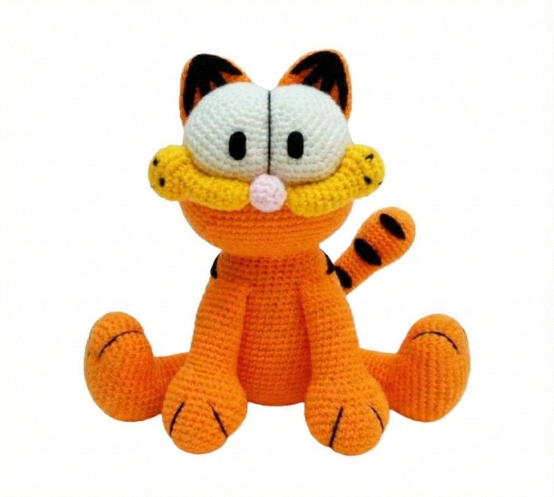 Orange Cat Amigurumi Crochet Pattern PDF – Sitting Cat Toy, Instant ...