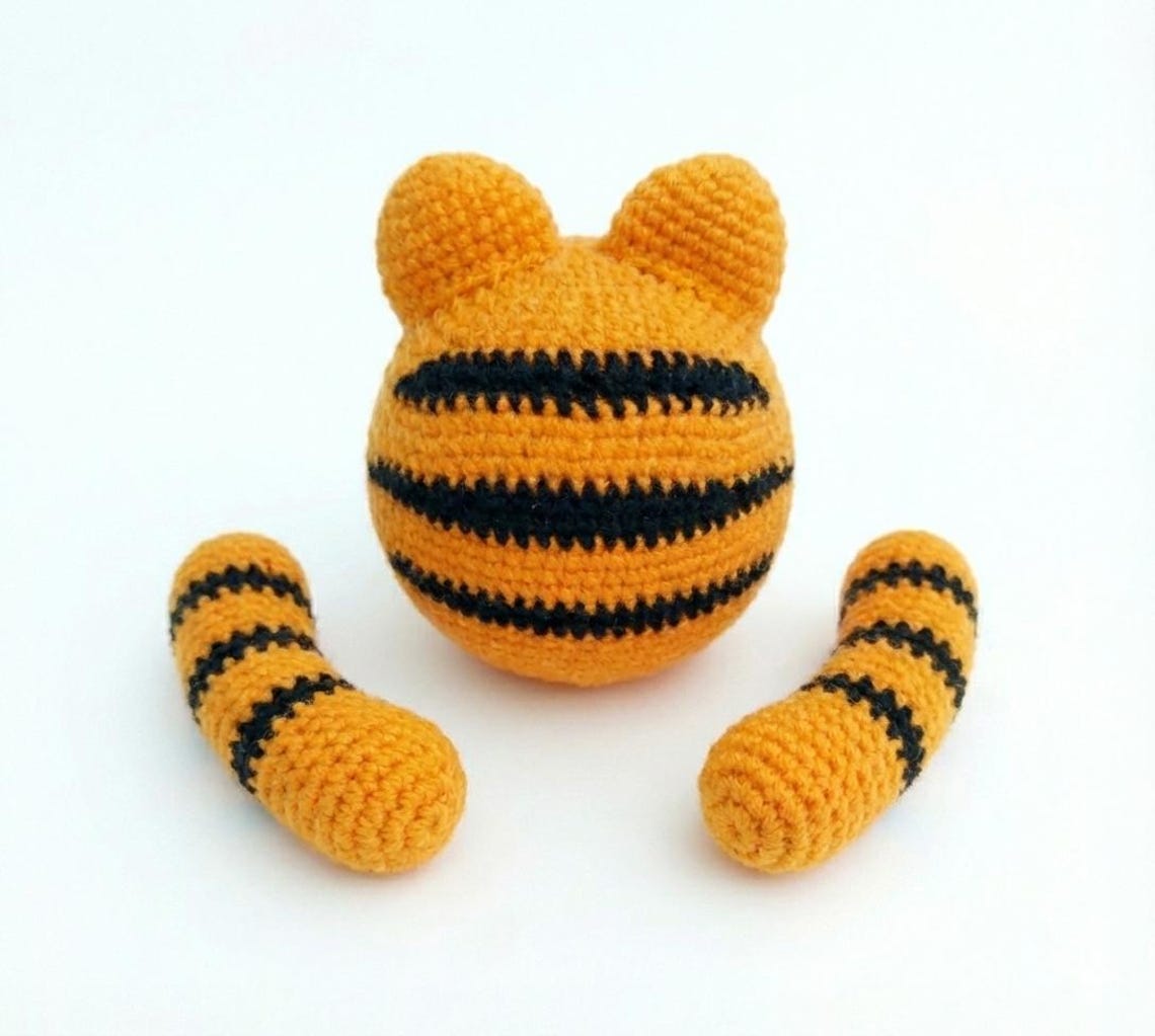 Orange Cat Amigurumi Crochet Pattern PDF – Sitting Cat Toy, Instant ...