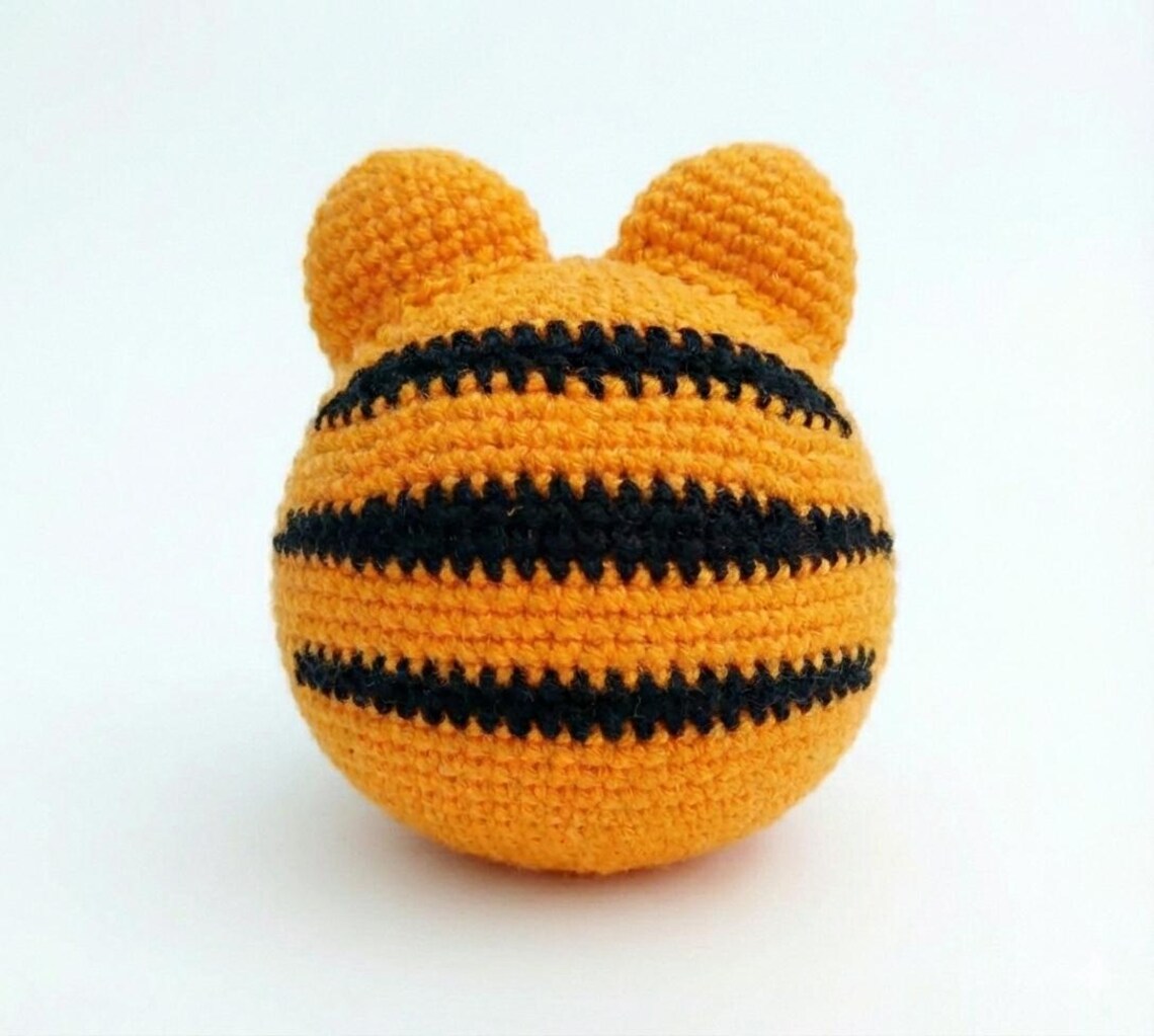 Orange Cat Amigurumi Crochet Pattern PDF – Sitting Cat Toy, Instant ...