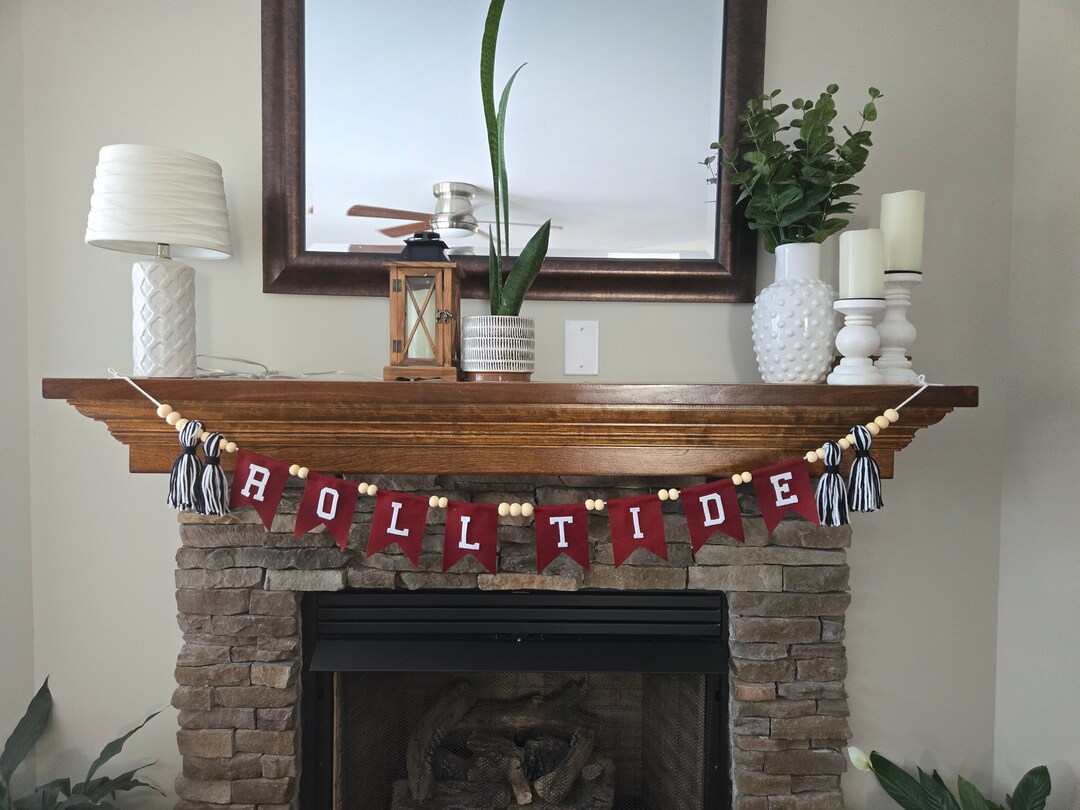 Alabama Football Decor Roll Tide Garland for Mantle Bama Nation Gift ...