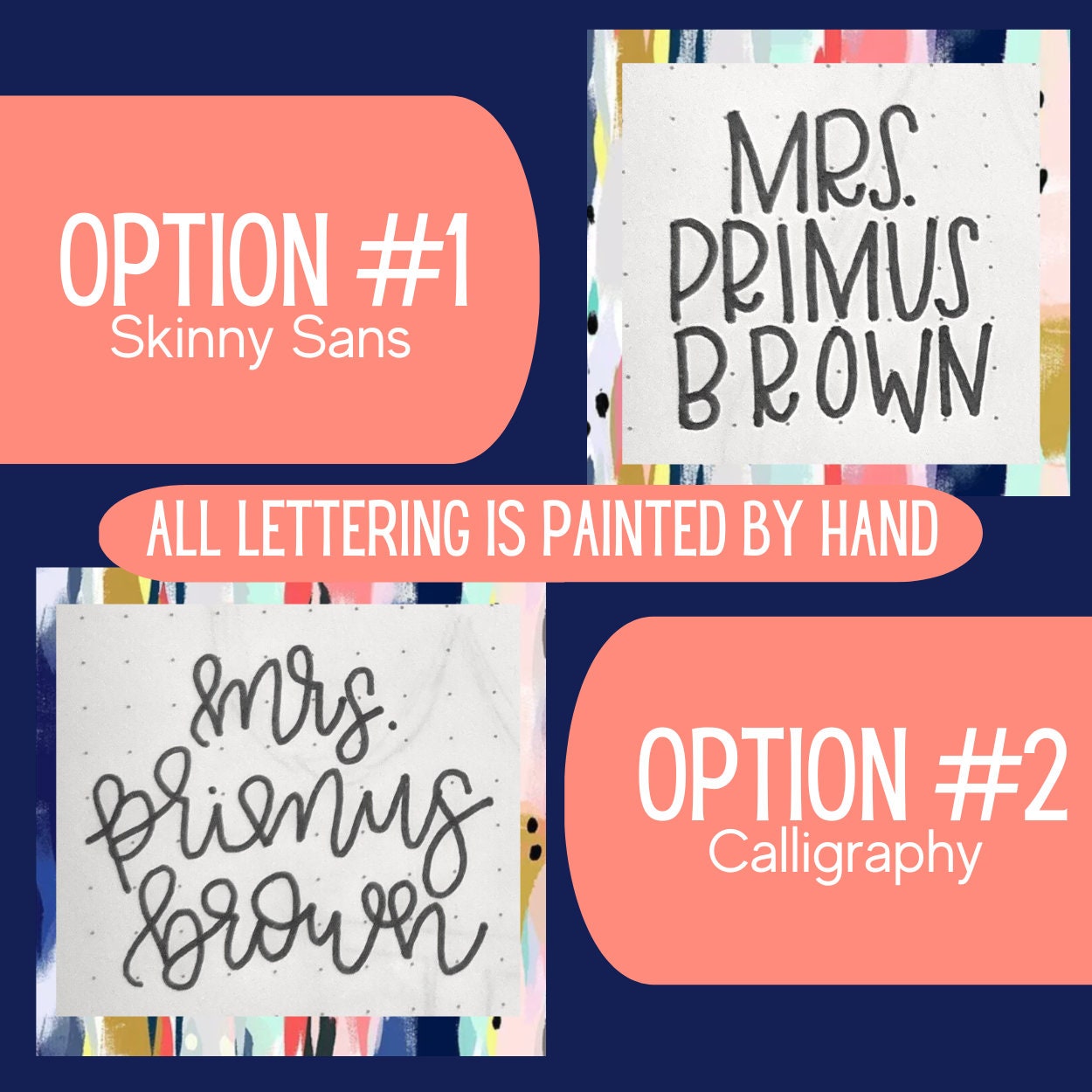 Floral Teacher Classroom Decor Personalized Felt Flower Name Sign Hand ...