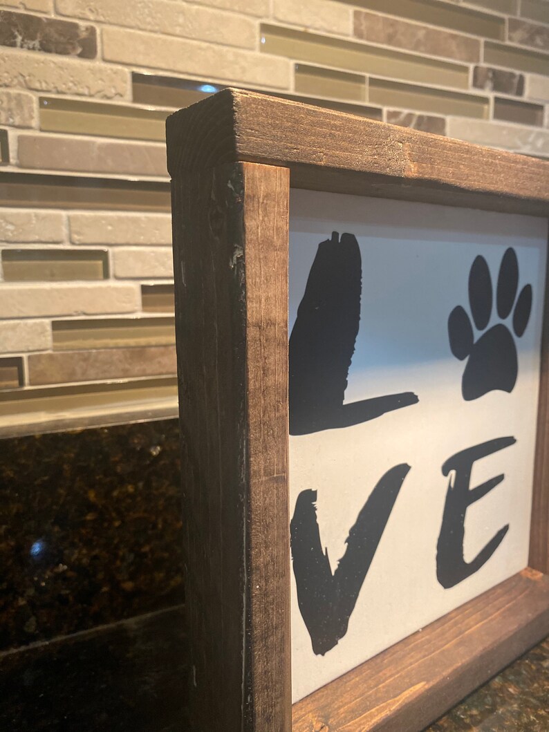 Dog Signrustic Farmhouse White Wall Hanging Dog Signhome - Etsy