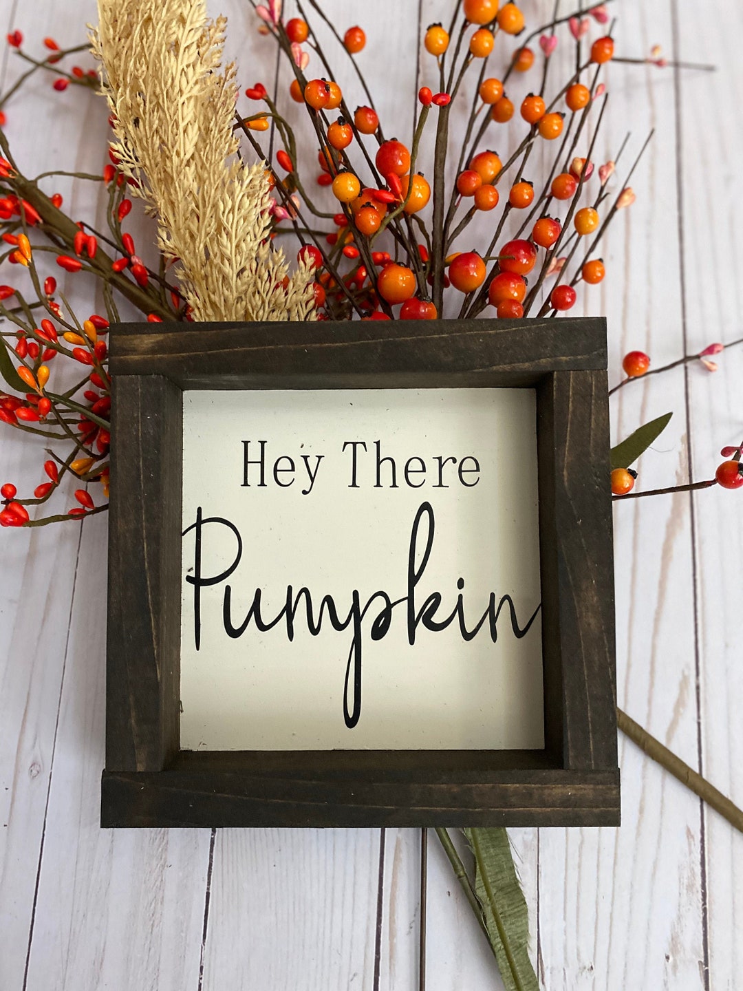 Rustic Farmhouse Wood Square Signhome Decorfall - Etsy