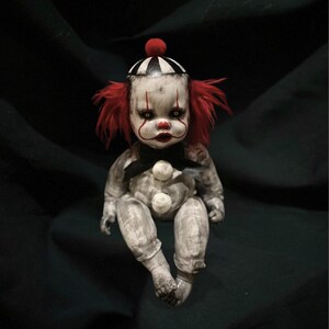 Creepy Clown Dolls: Gothic Horror Art, Hand-painted, 15-inches - Etsy