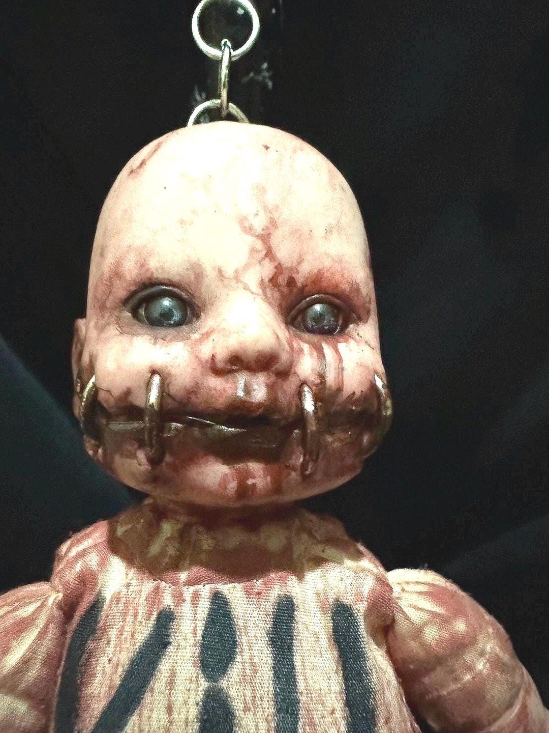 Mini Scary Mini Baby Killer Die Doll Key Ring Style Creepy Cute Scary ...