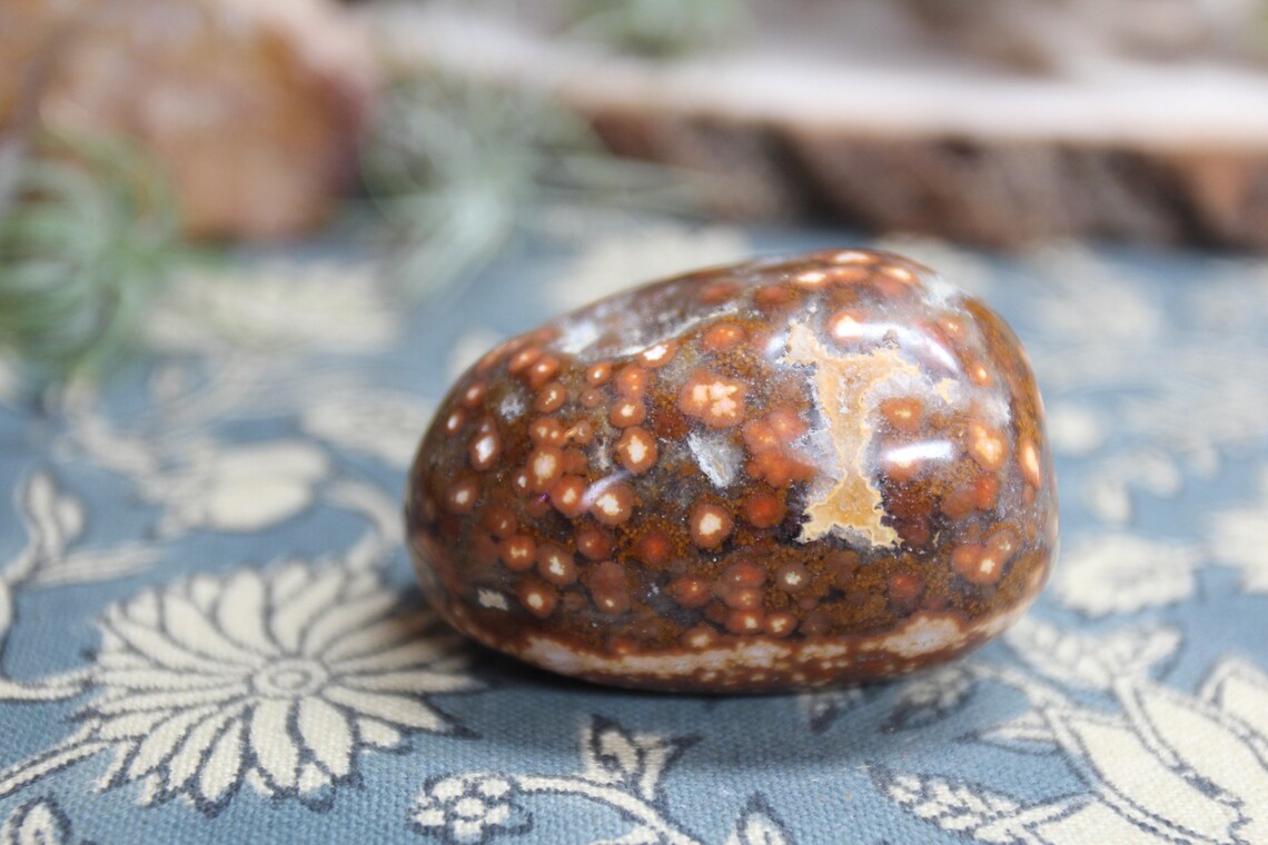 Speckled Ocean Jasper Polished Crystal Freeform, 4.2 Oz Palmstone From ...