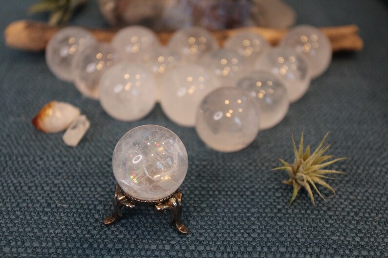 Small Clear Quartz Crystal Sphere 30-35mm One From Lot - Etsy