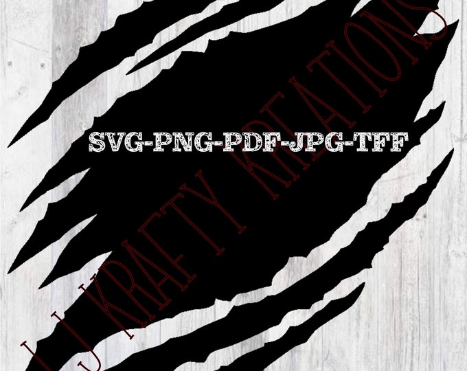 Ripped Shirt File png svg jpg pdf and tff | Etsy