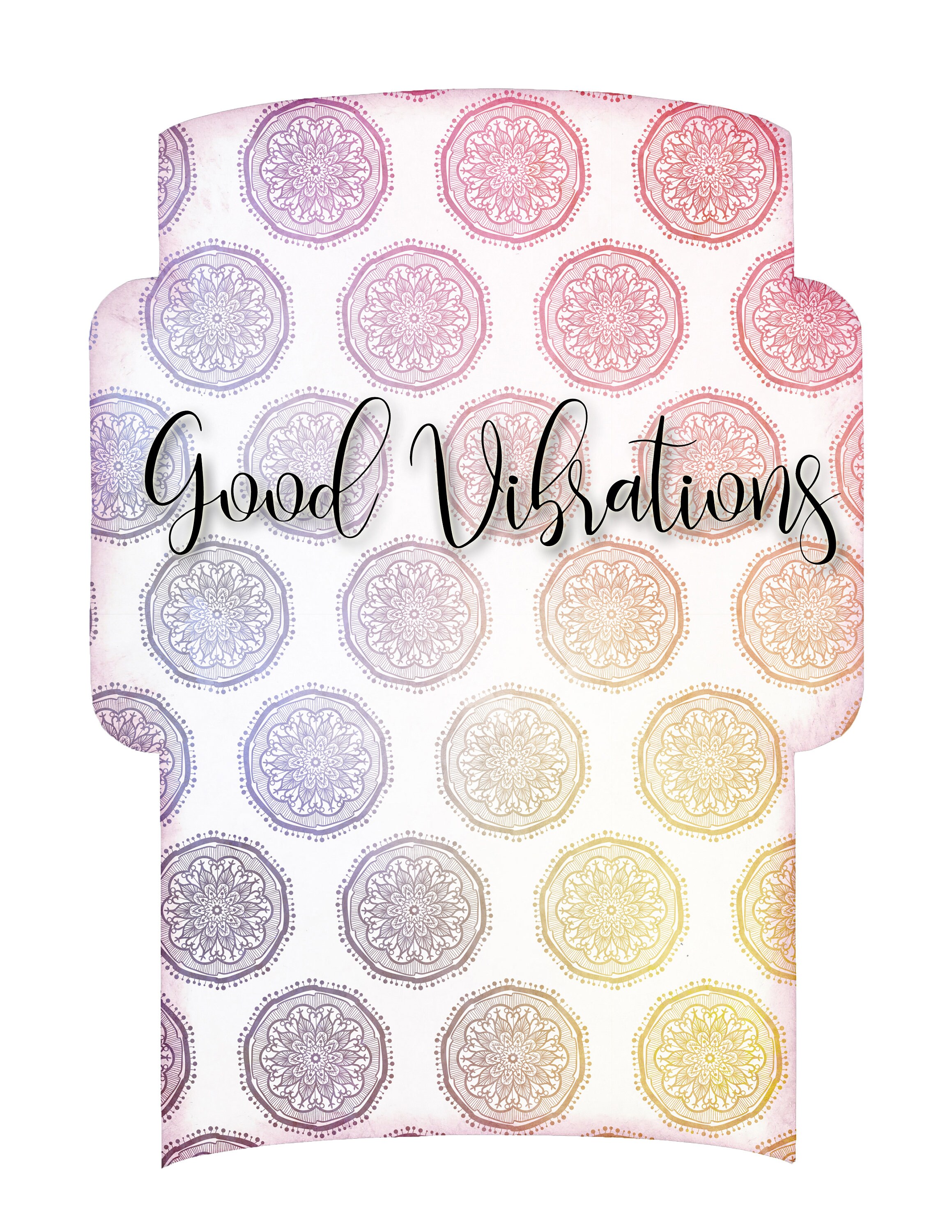 Good Vibrations Digit Kit Tags and Envelopes, Mandala Journal Kit, Boho ...
