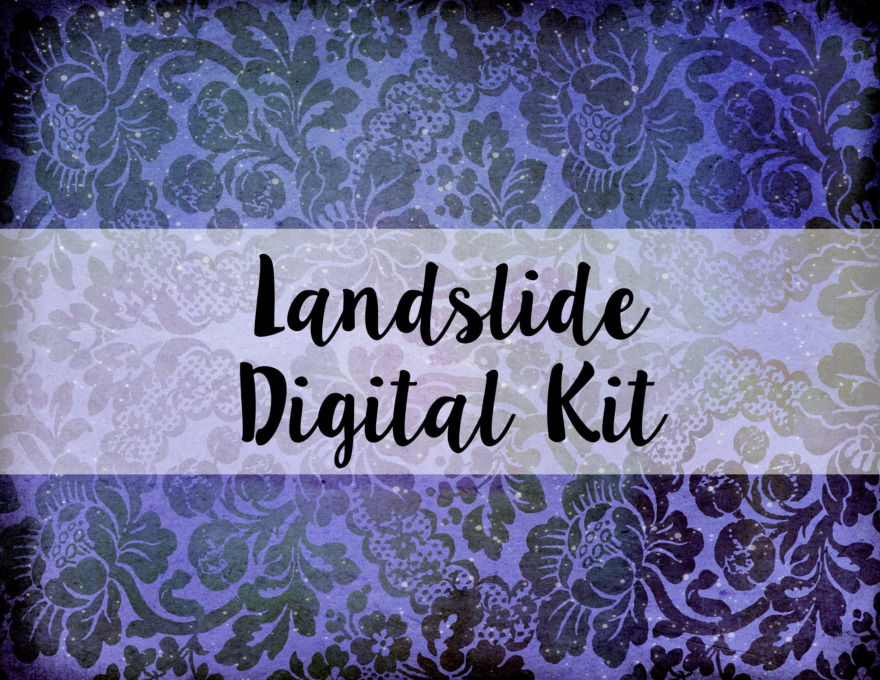 Landslide Digital Kit Patterned Papers #2, Boho Junk Journal Kit ...