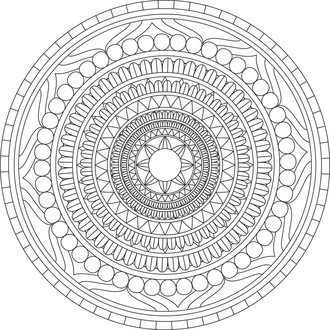 Mandala Coloring Pages, Adult Coloring Sheet, Printable Coloring Page ...