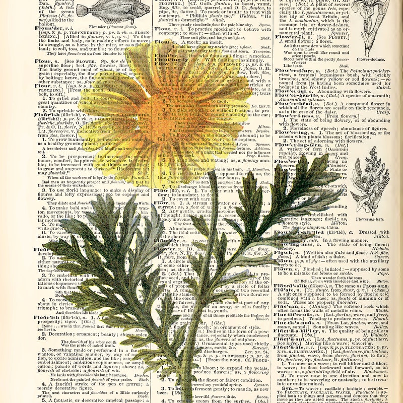 Dictionary Art - Etsy